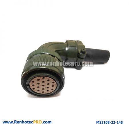 MS 5015 Connector 90 Degree Plug 19 Pins Socket MS 3108 - Renhotecpro.com