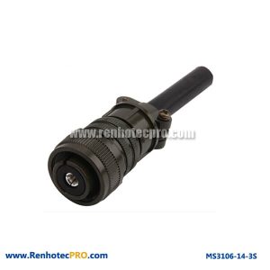 MS 5015 Connector Straight Plug Cable Connector & Rubber Bushing ...