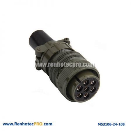 Straight Plug MS 3106 7 Pins Socket Industaial MS 5015 Connector ...