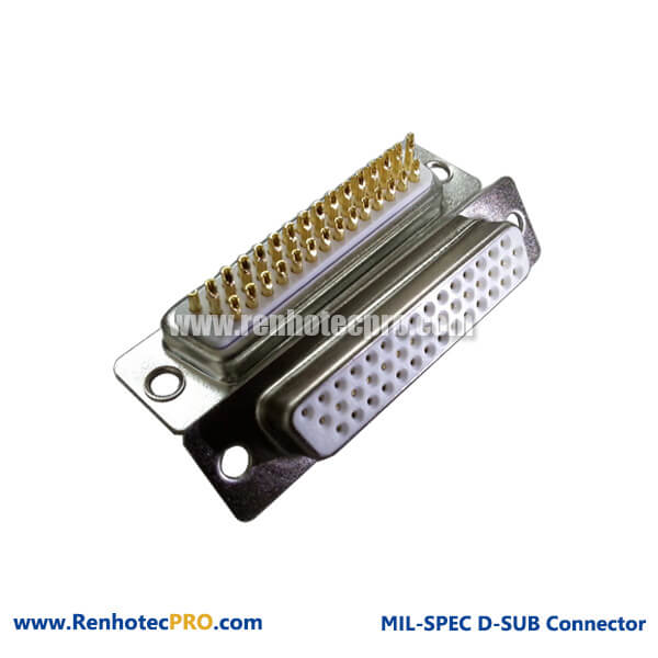 44 Pin High Density D Sub Connector Jack 50 Type Machine Pin Solder