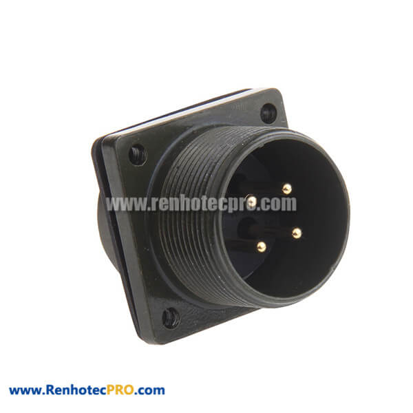 MS3102A20-4P 4 Pin Panel Mount Receptacle Solder Pin Cable Power Connector – Renhotecpro.com