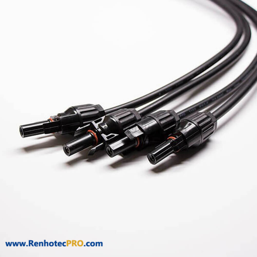 PV Solar Connector Solar One Pair Male to Female 1 to 4 Waterproof IP67 ...