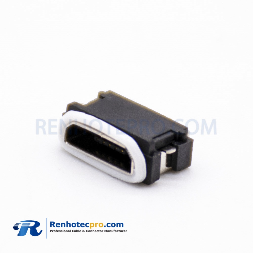 Waterproof MICRO USB Connector IPX8 Offset Type B Type 5 Pin With ...