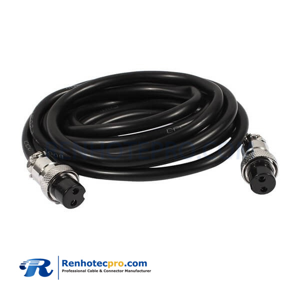 GX16 2Pin Female Air Plug Cable Aviation Socket Connector Plug Straight ...