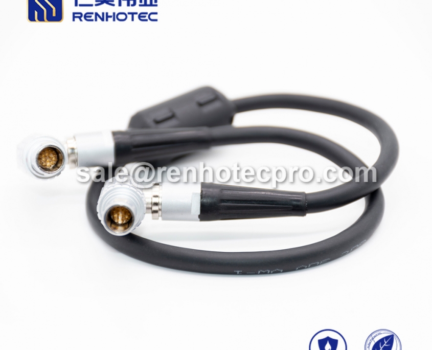 16 pin LEMO Cable B Series Male Right Angle Push pull self-locking FHG ...